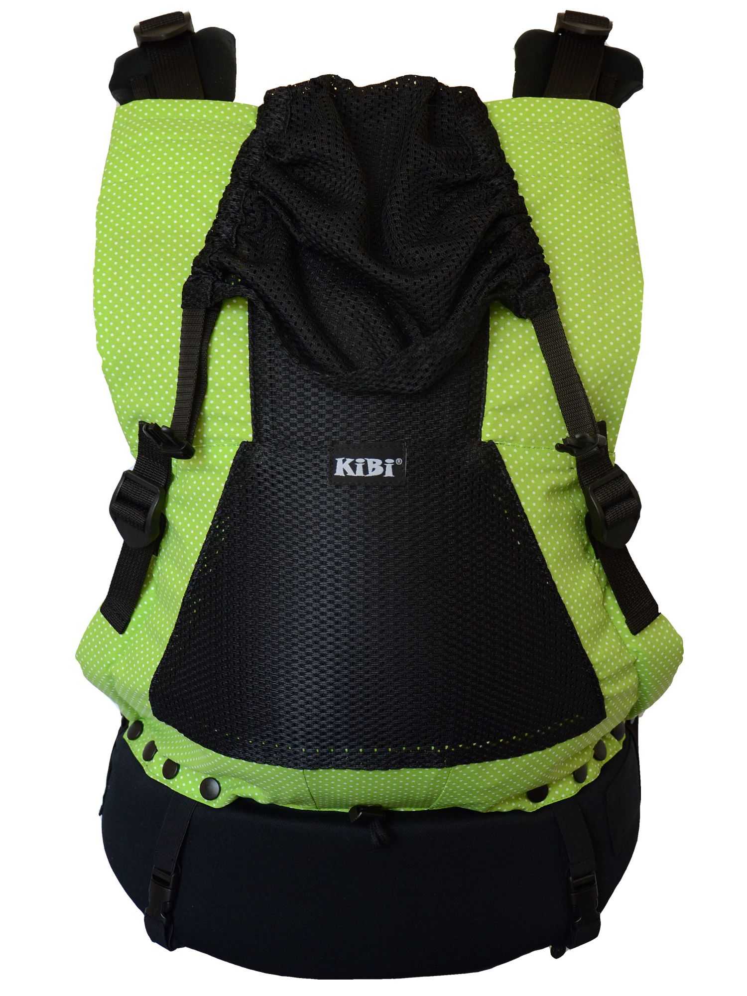 KiBi EVO Green with dots AIR - waist belt type: soft waist belt filling ...