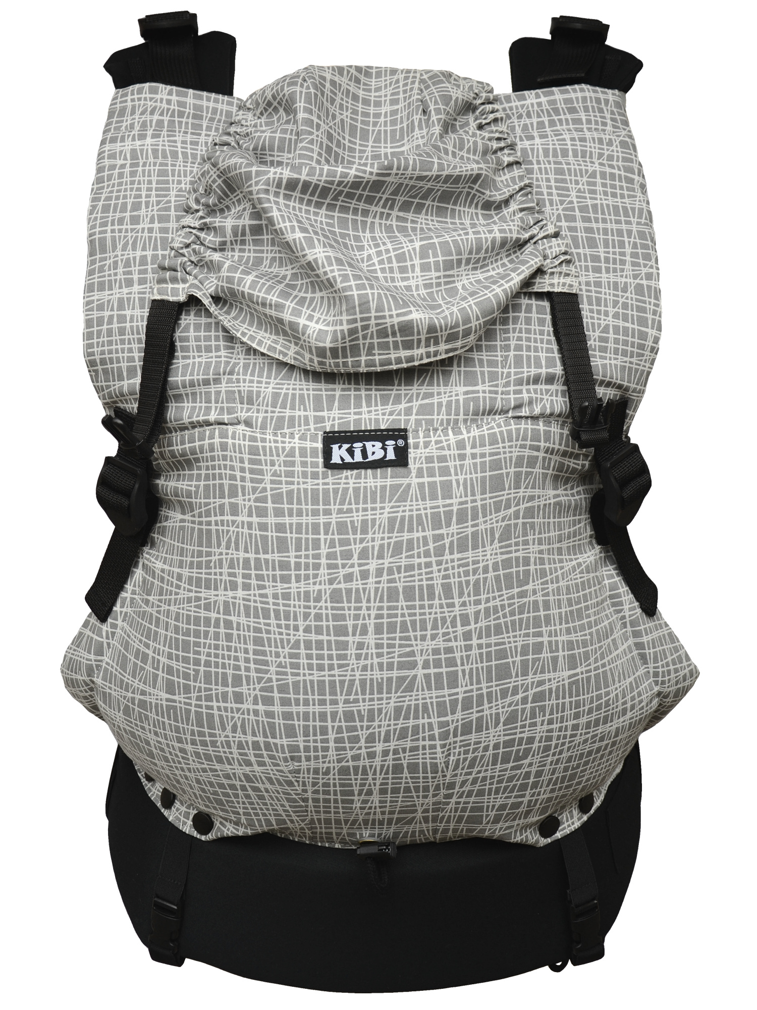 KiBi EVO Grey Abstract - waist belt type: soft waist belt filling :: KiBi